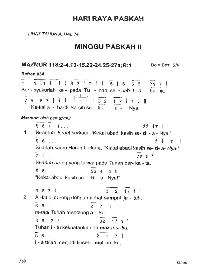 27 Apr Tahun C Minggu Paskah II | PDF