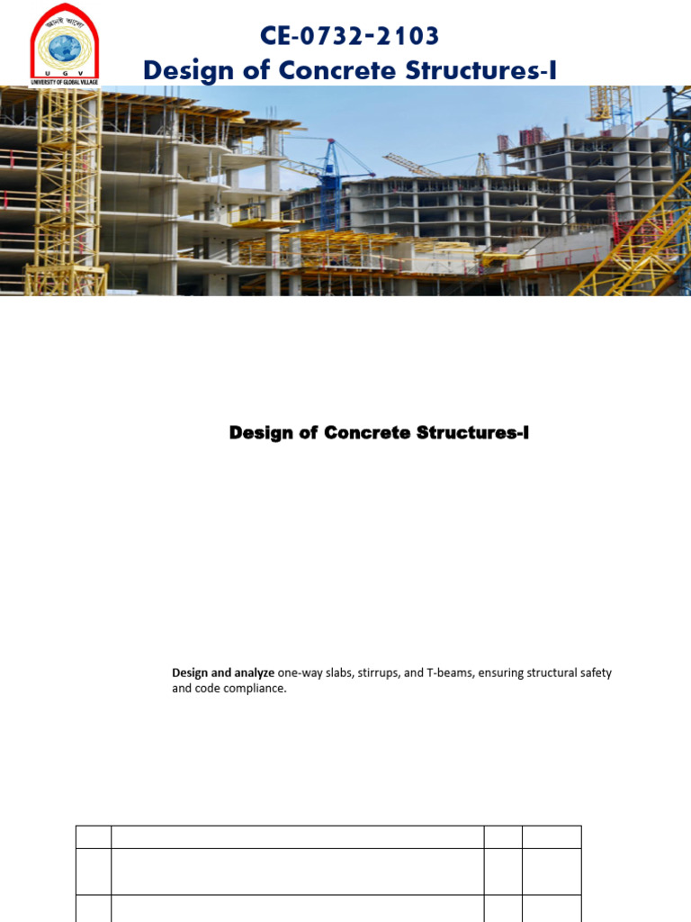 Design of Concrete Structures I, Full Content by Omk | PDF | Strength Of Materials | Structural Load