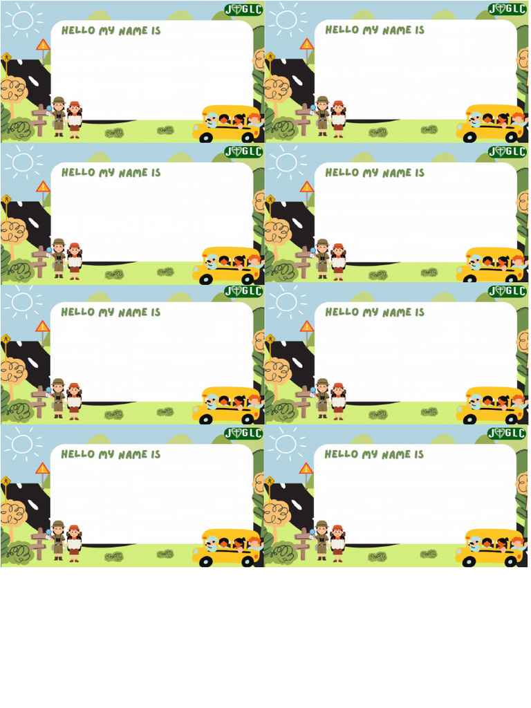 Name Tag Printables | PDF