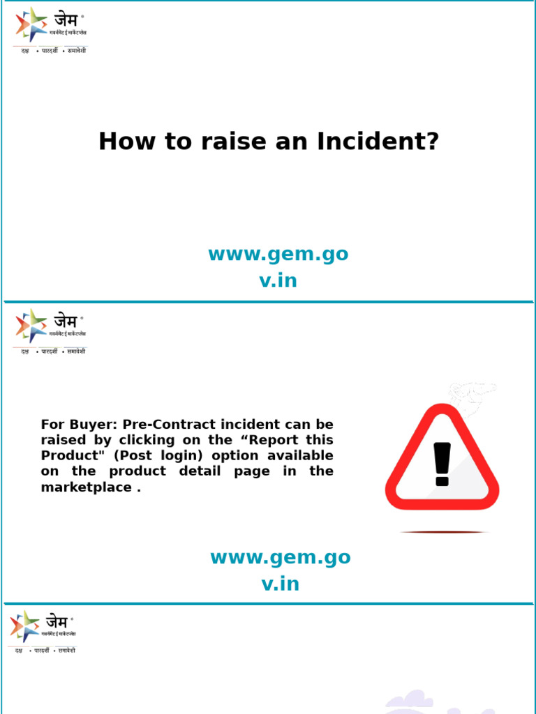 How To Raise An Incident | PDF