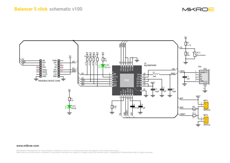 Balancer 5 Click Schematic v100 | PDF
