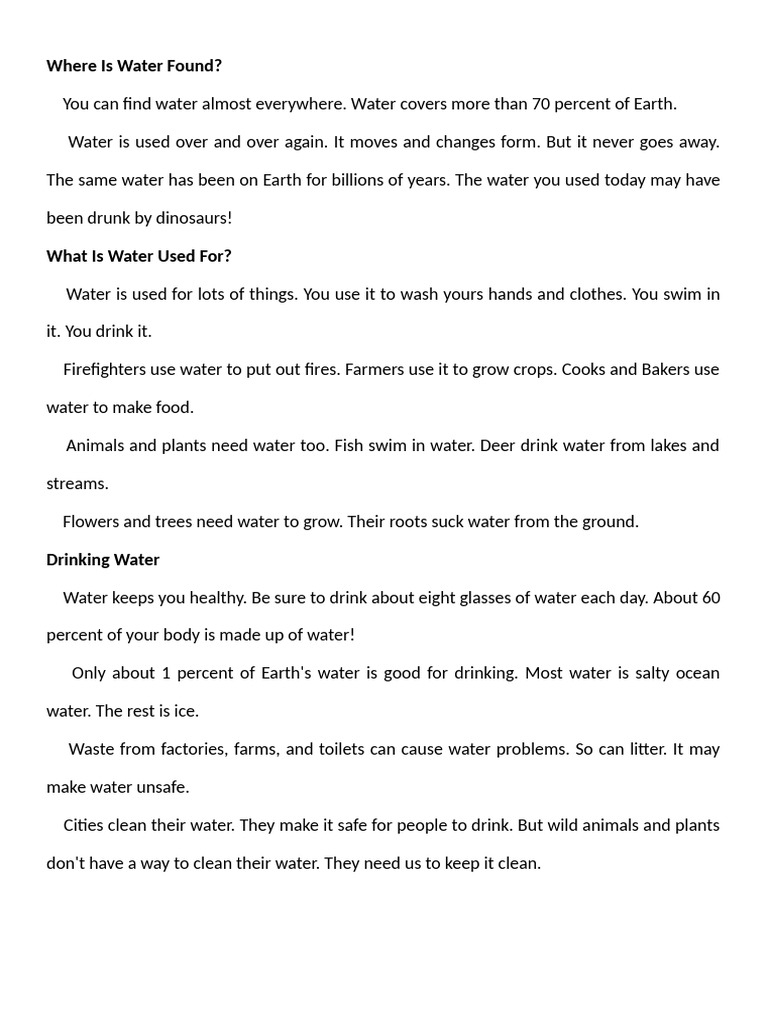The Simple Science of Water | PDF