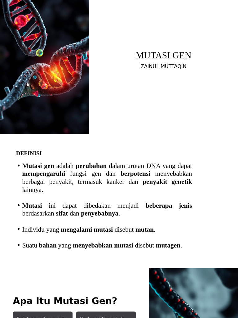 Biomol Pert. 4 - Mutasi Gen | PDF