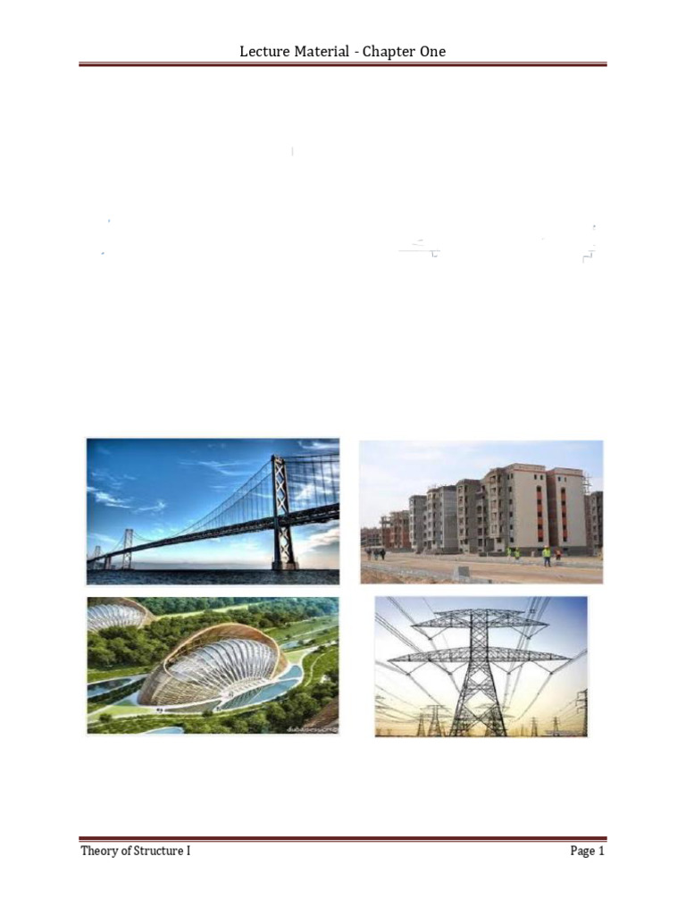 Theory of Structure I Chapter 1 | PDF | Truss | Beam (Structure)
