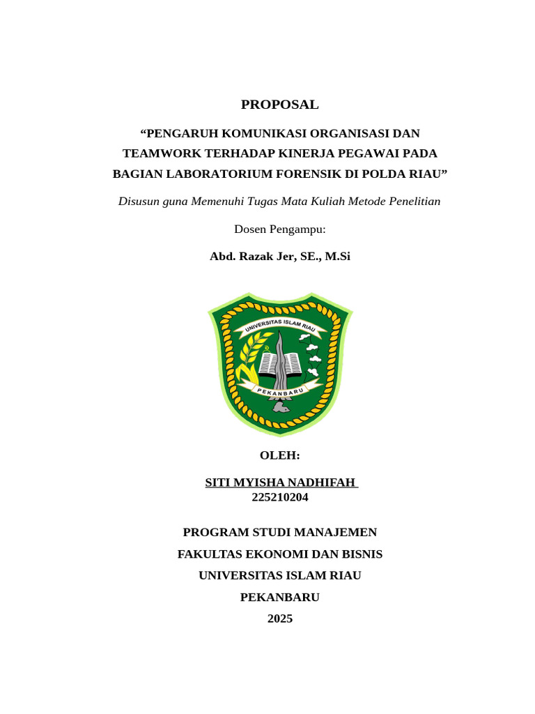 Proposal Wisuda WKWKW | PDF