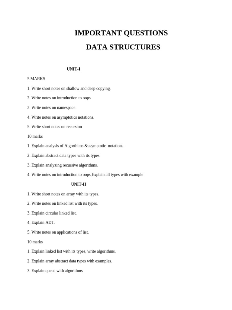 AI- DSA question bank | PDF