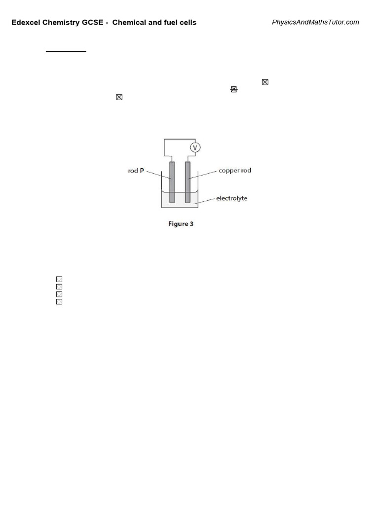 Chemical and Fuel Cells | PDF | Fuel Cell | Chemistry