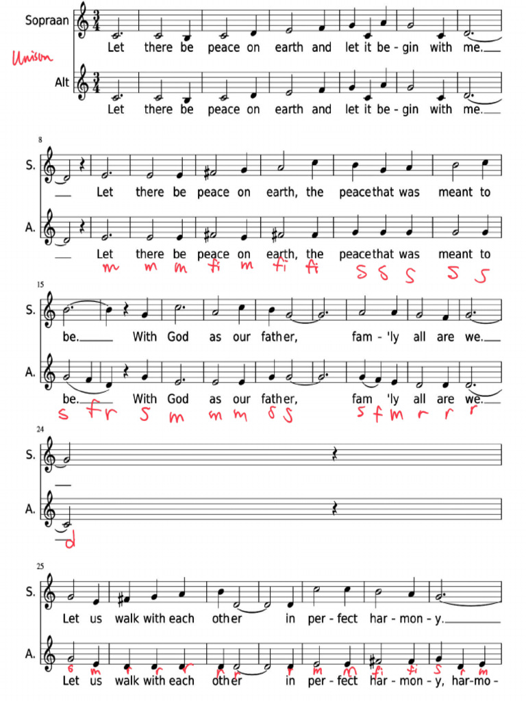 Let There Be Peace on Earth Lyrics | PDF