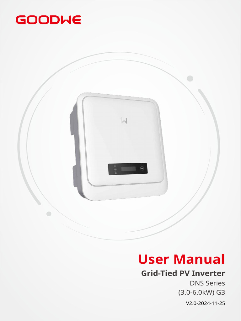 GW - DNS G3 - User Manual-EN | PDF | Power Inverter | Direct Current