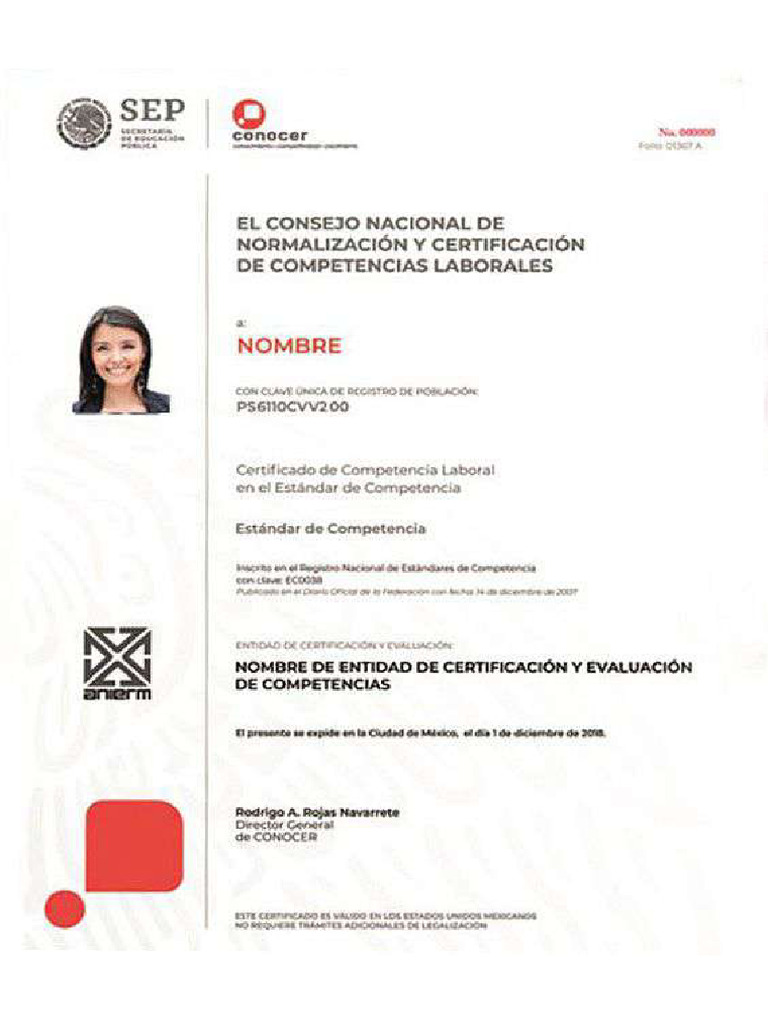 Seccion Certificacion | PDF