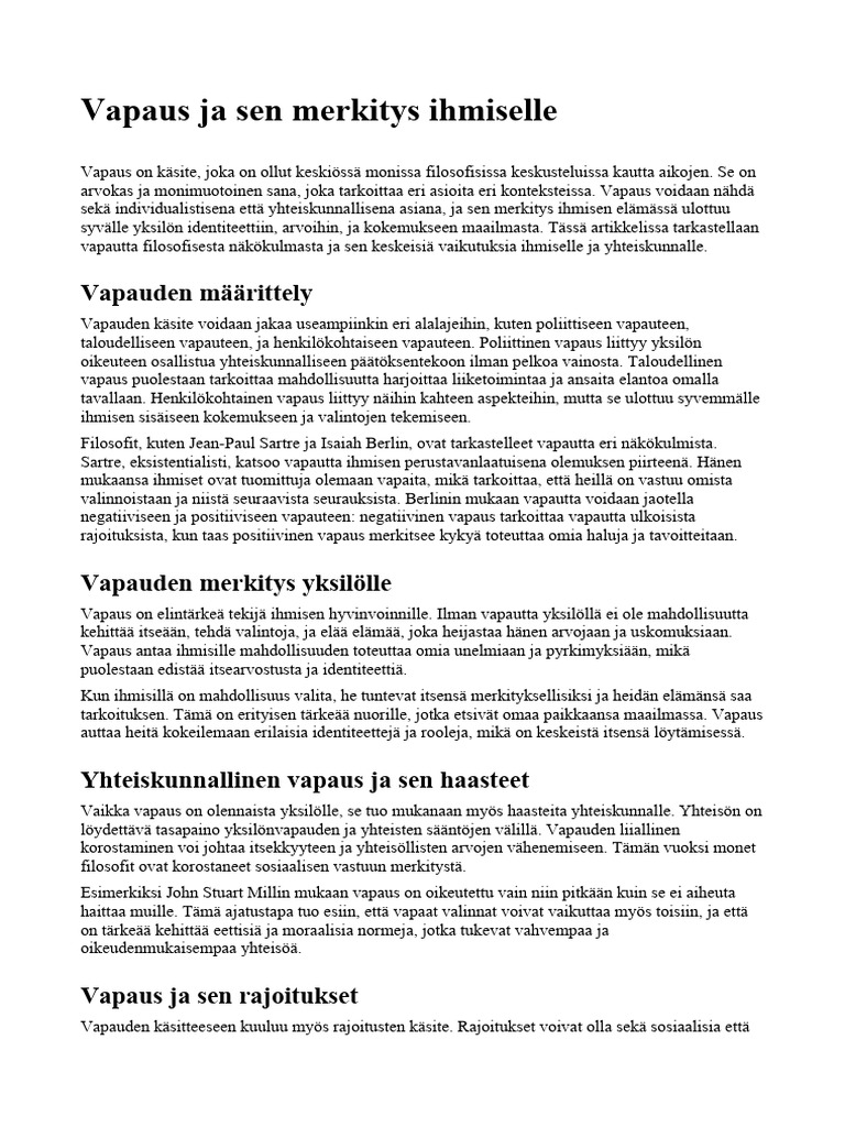 Freedom Finland | PDF