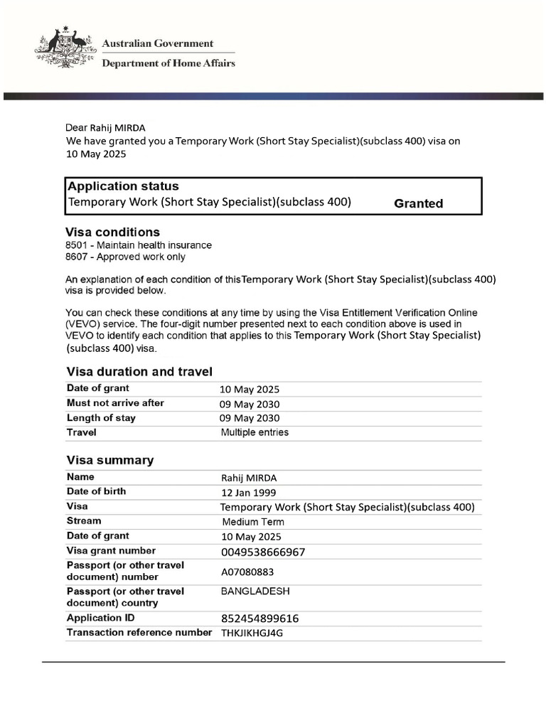 Rahij Mirda Granted | PDF