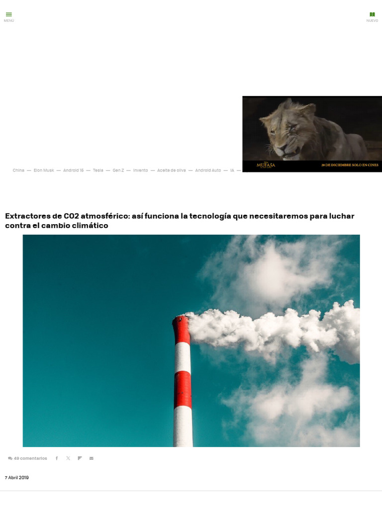 Extractores de CO2 Atmosférico - Así Funciona La Tecnología Que ...