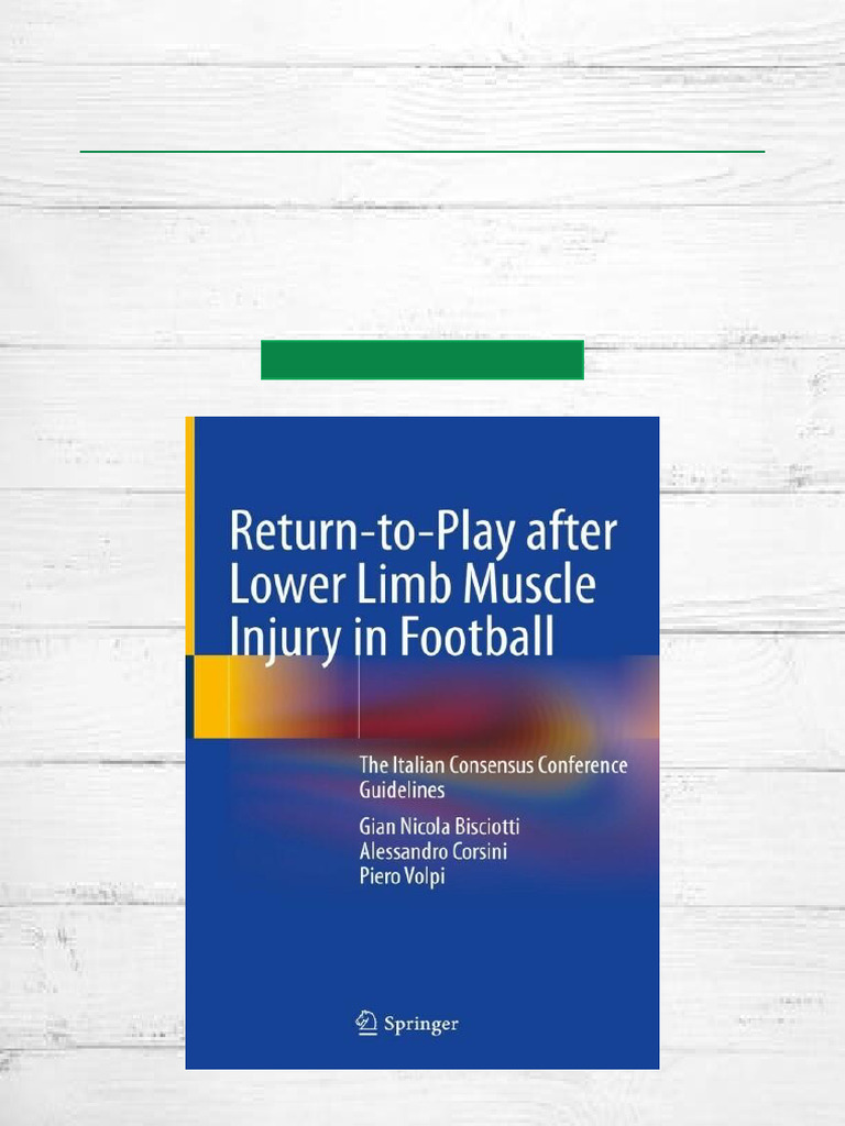 Highly Rated Return To Play After Lower Limb Muscle Injury in Football ...