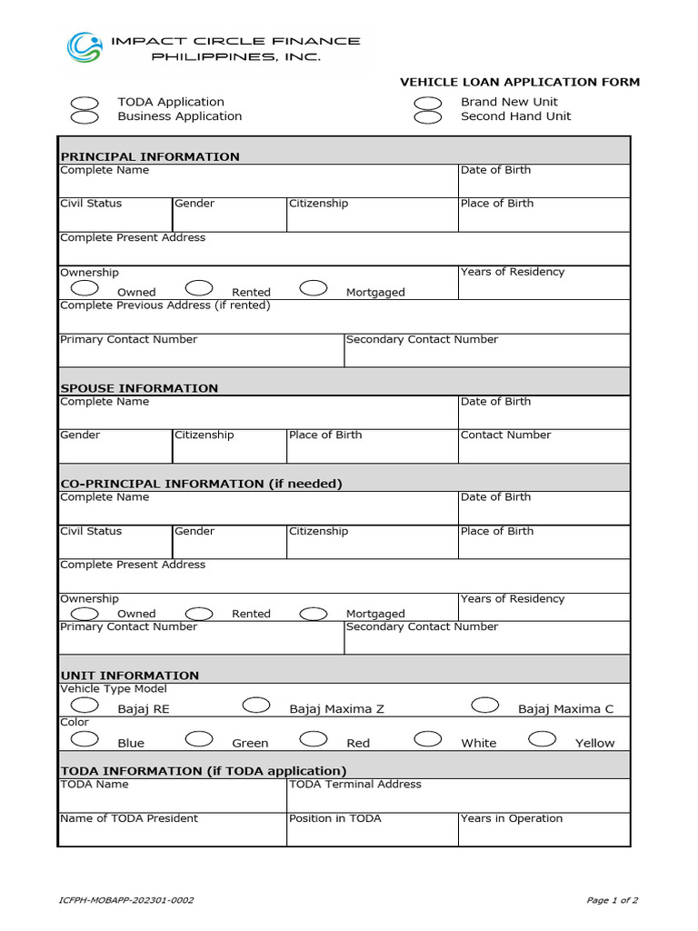 Mobility Application Form | PDF | Indemnity | Private Law
