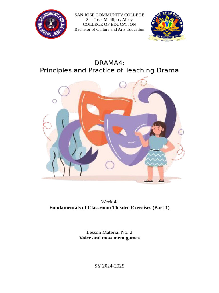 Lesson 2 Voice and Movement Games | PDF | Creativity | Classroom