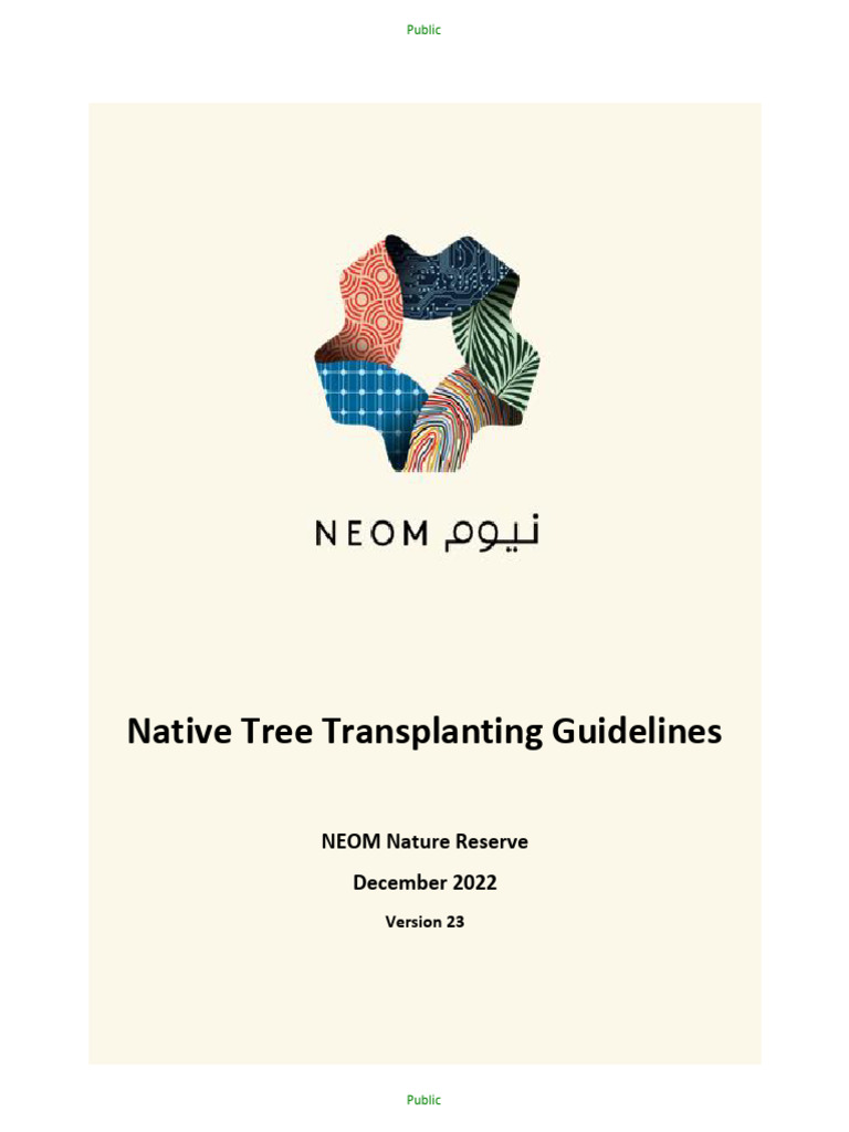 NEOM Nature Reserve Region Native Tree Transplanting Guidelines Ver23 ...