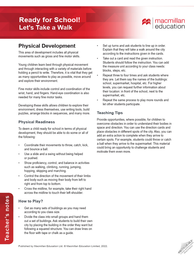 Rfs Lets Take A Walk TN 733638 | PDF | Learning