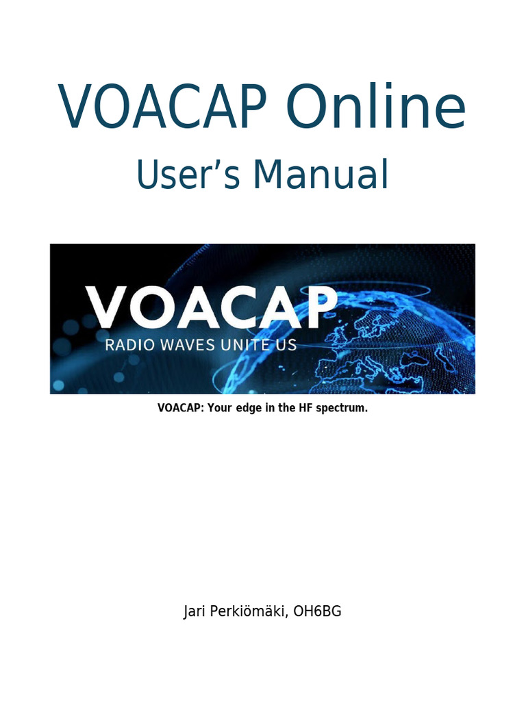 VOACAP Online User Manual 16 July 2024 | PDF | Antenna (Radio) | Radio ...