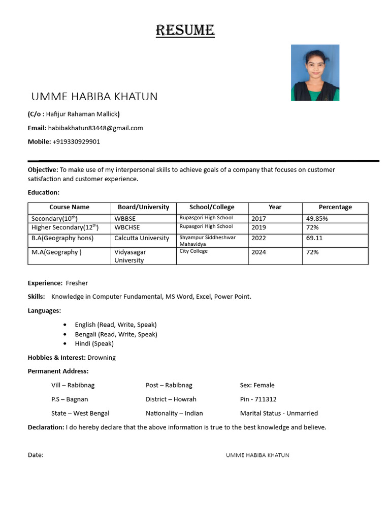 Umme Habiba Khatun | PDF