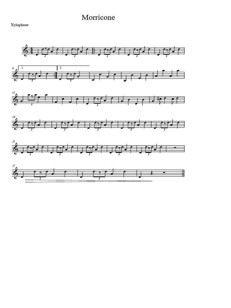 Morricone Xylo | PDF