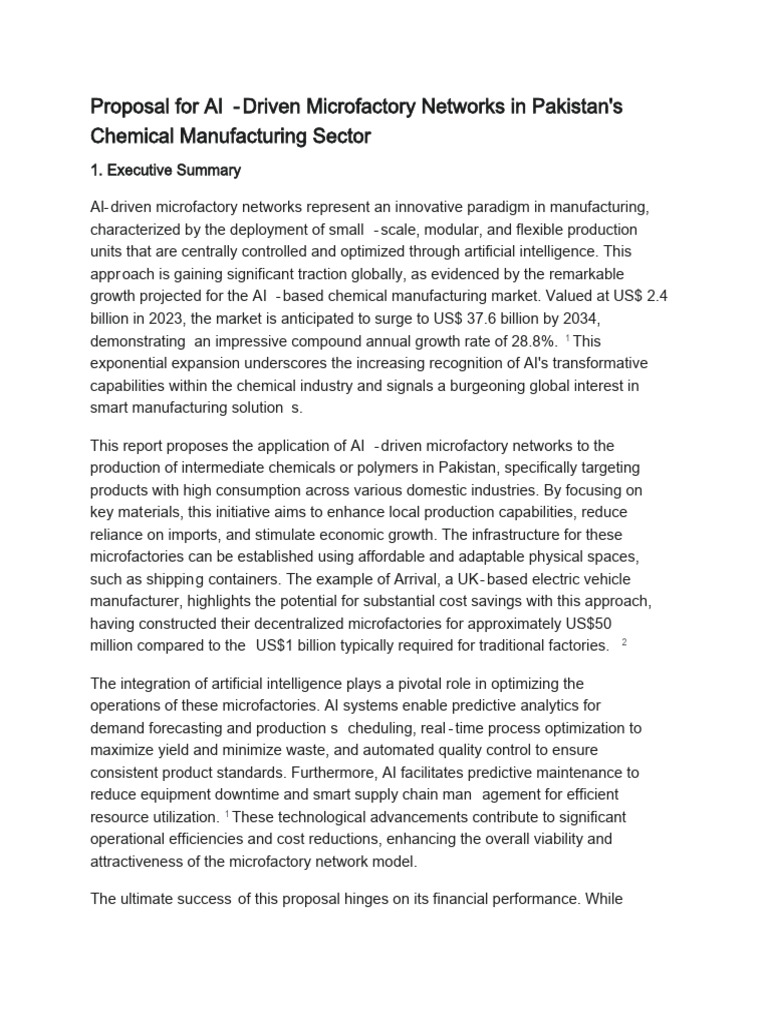 AI Microfactories For Chemicals | PDF | Waste Management | Waste