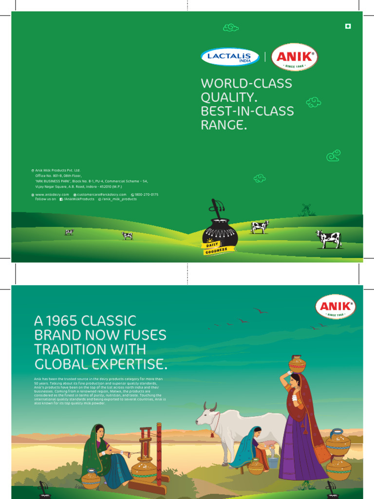 Anik Product Brochure 2024 | PDF | Milk | Foods
