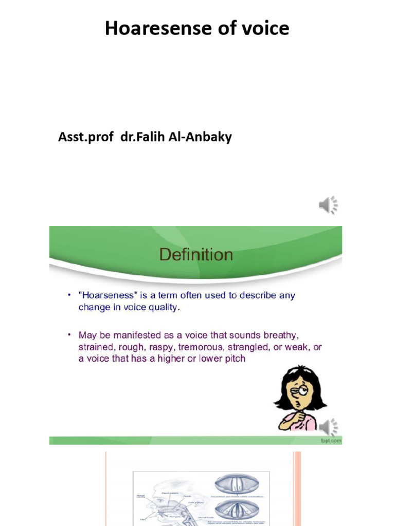 Hoarsense of Voice | PDF