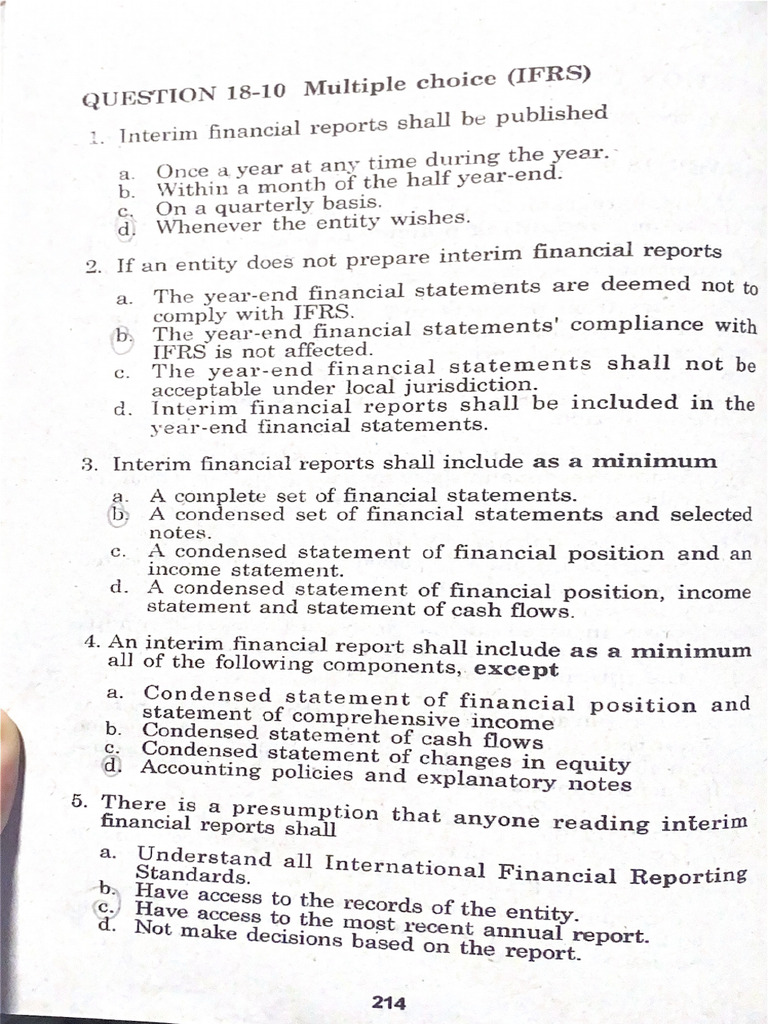 Interim Financial Reporting | PDF