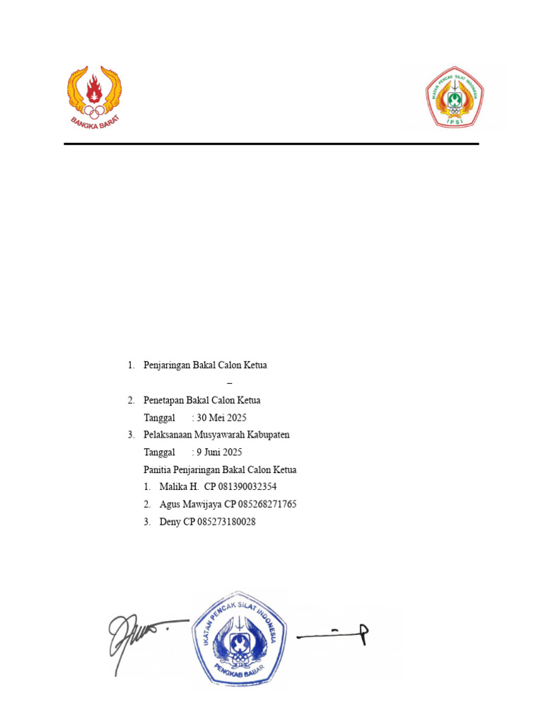 Muskab IPSI Bangka Barat 2025: Info Penting | PDF