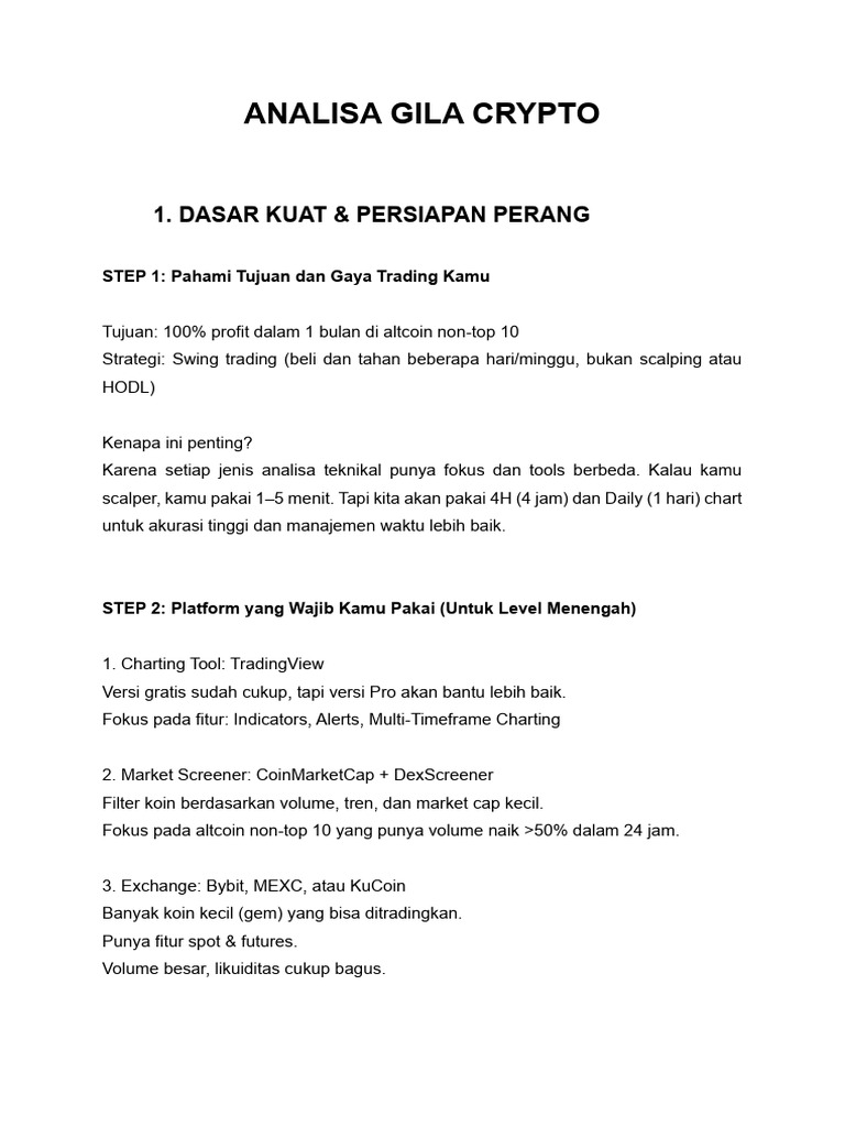 Analisa Gila Crypto | PDF