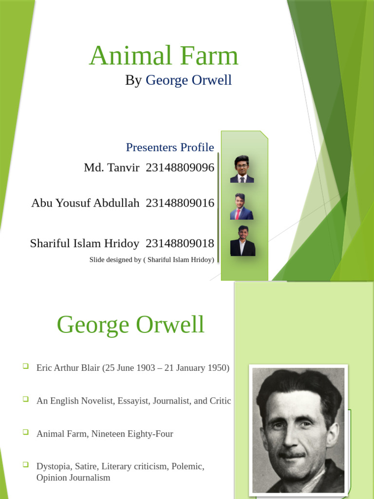 Animal Farm by George or We L Presentation | PDF