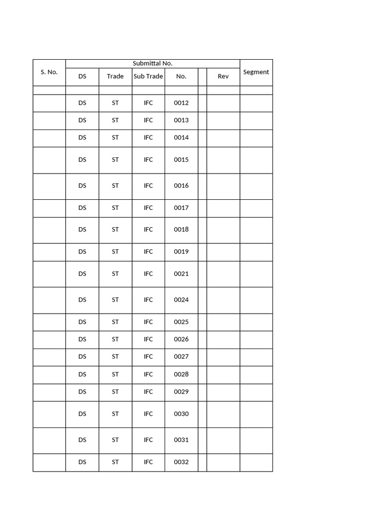 Submittal Log RCS Update From 2021.07.06 | PDF | Deep Foundation ...