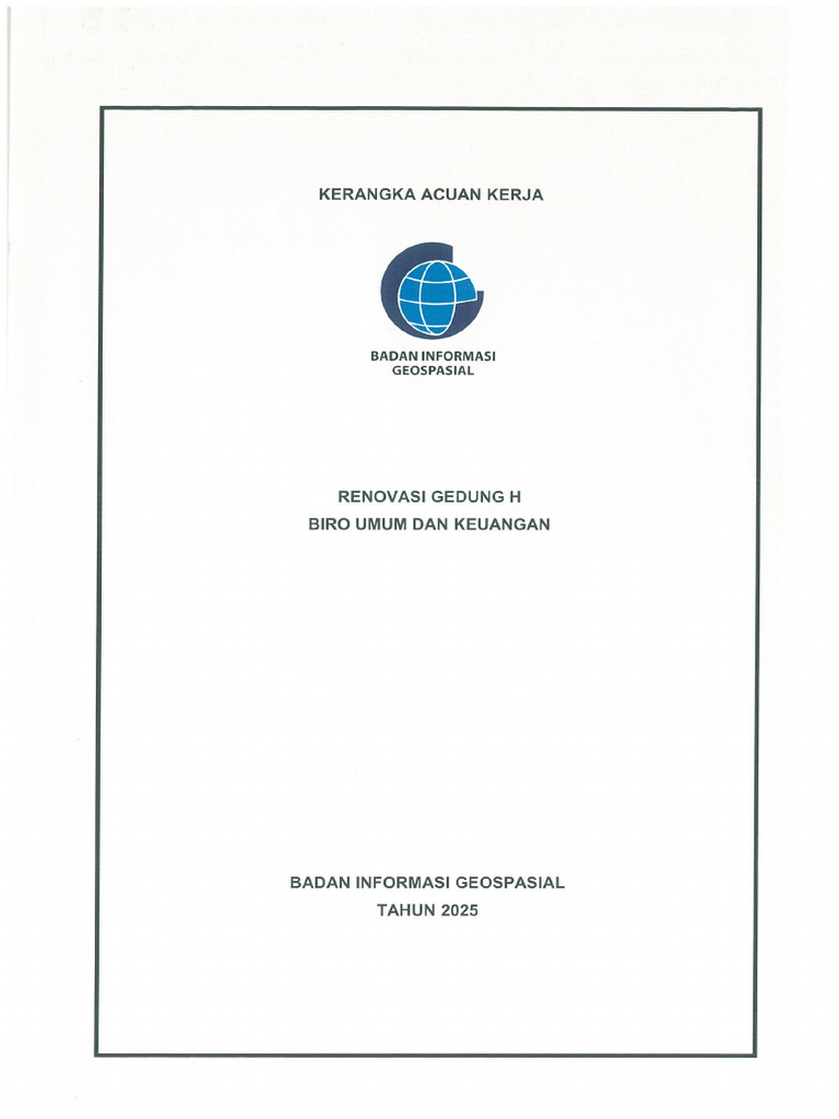 KAK+renovasi+gedung+H | PDF