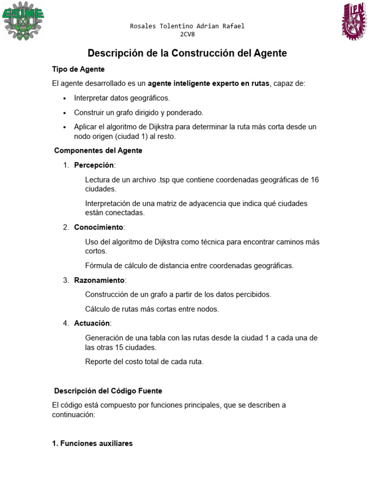 Practica Algoritmo de Dijkstra | PDF | Matemáticas Aplicadas ...