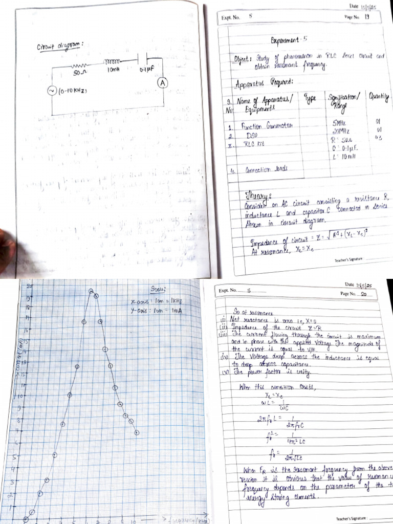 Electrical Experiment | PDF