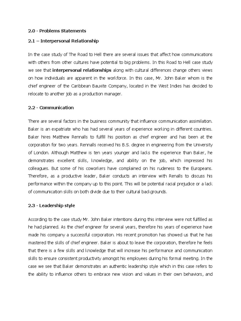 Problem Statement | Leadership | Leadership & Mentoring