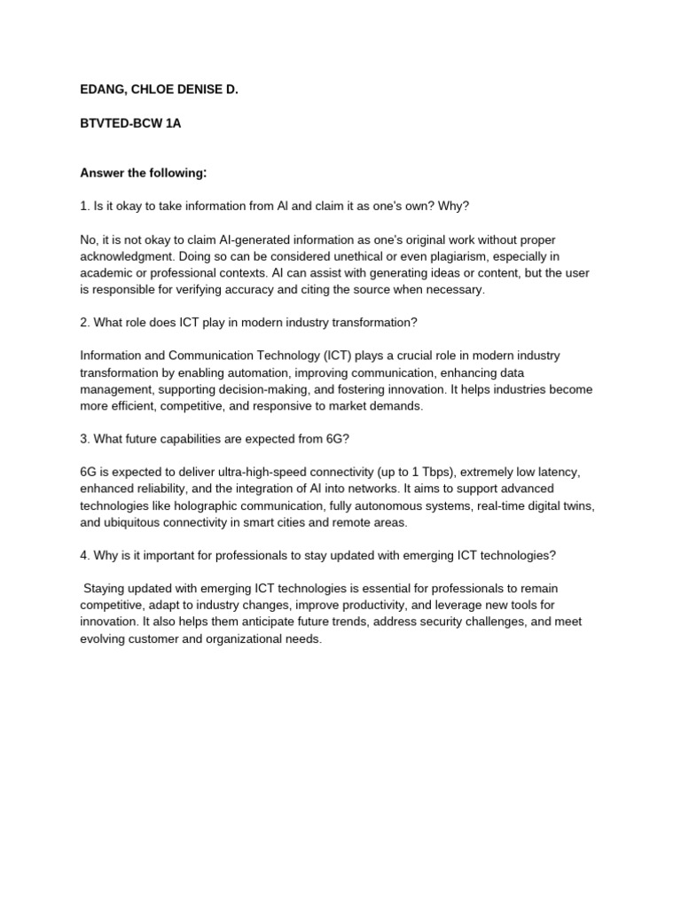 Edang Vi-A Recognizing-The-Current-Innovation-In-Ict | PDF