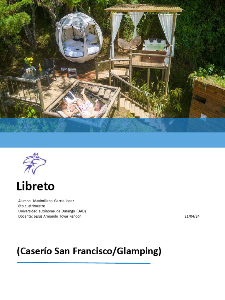 Libreto Glamping | PDF | Sustentabilidad | Turismo