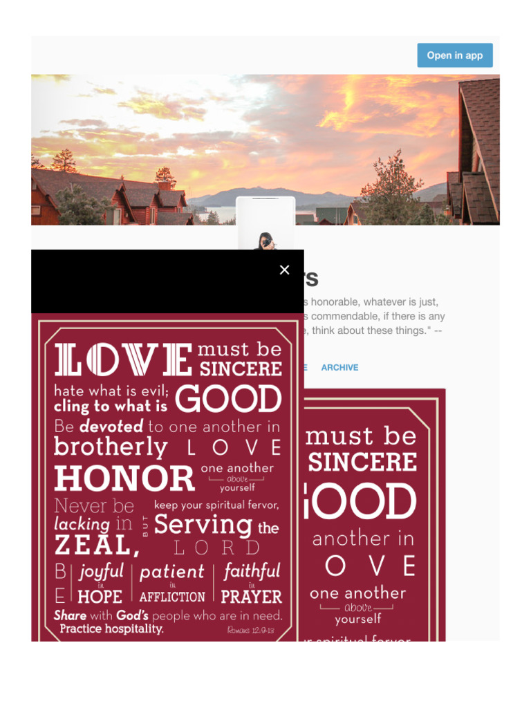 Romans 12-9-13 (NIV) After The Christmas and New... | PDF