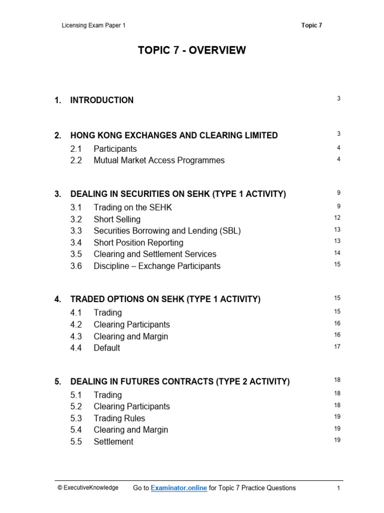 Topic 7 Paper 1 Online Notes 3.4.1 | PDF | Short (Finance) | Option ...