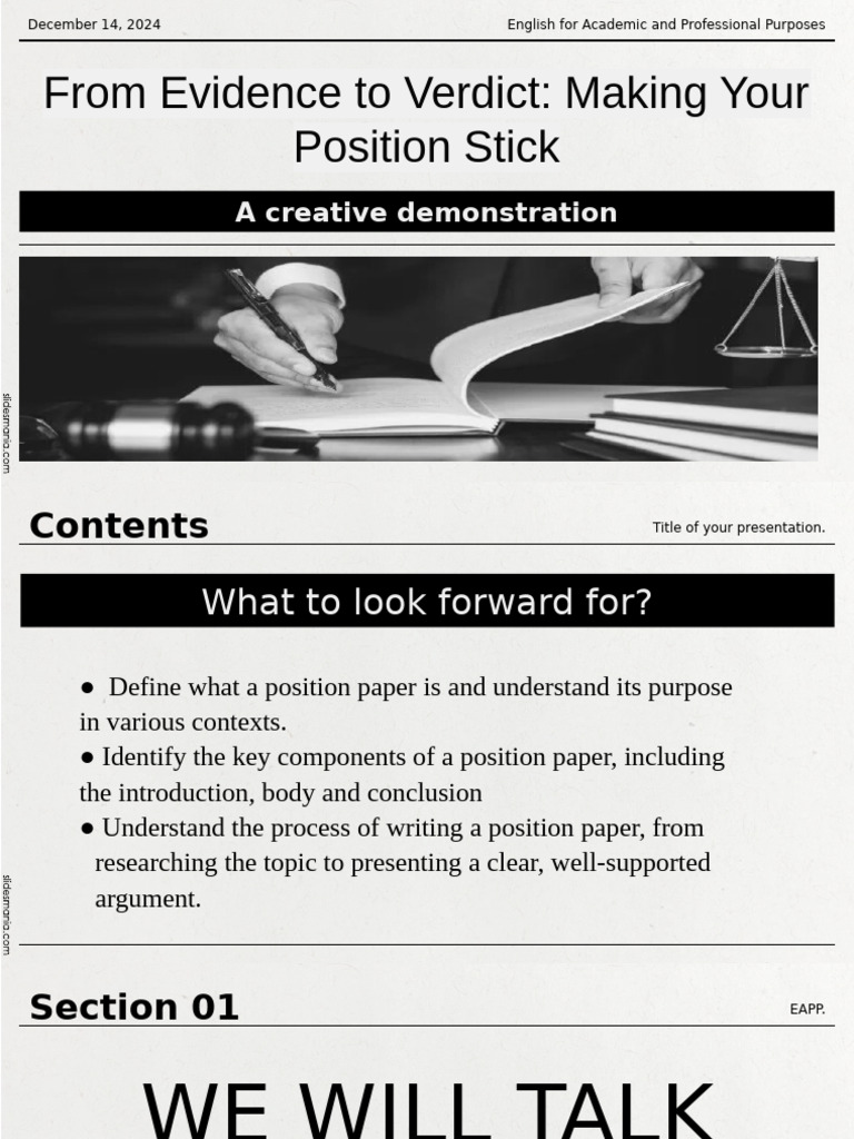 EnTechWrite - EAPP Presentation | PDF | Argument | Cognition