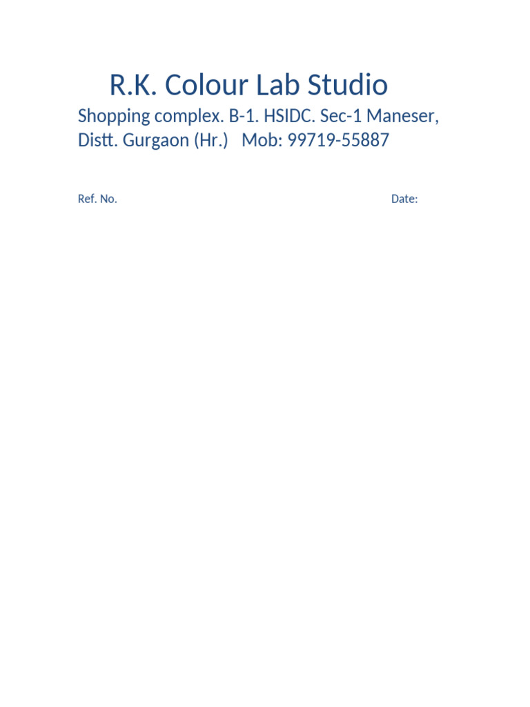 Shop Letter Pad | PDF