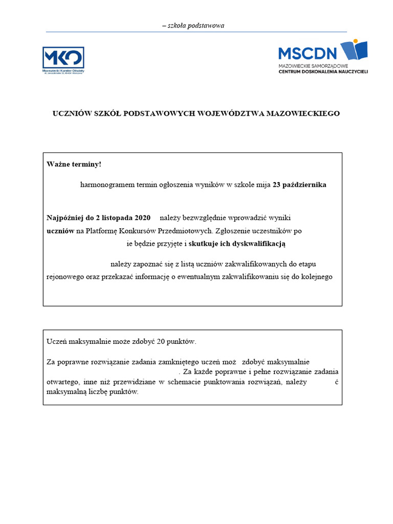 Model Mat SP SZK 2020 | PDF