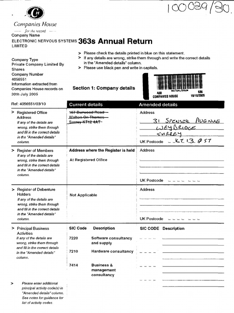 Companies House Document | PDF