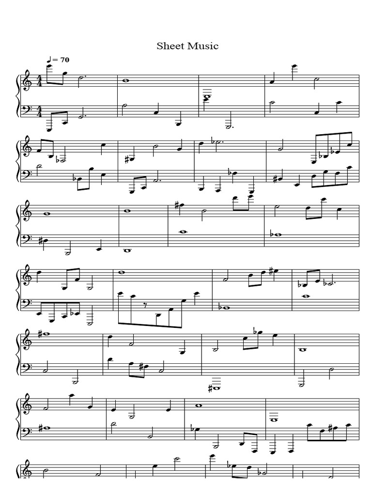Sheet Music Generator | PDF