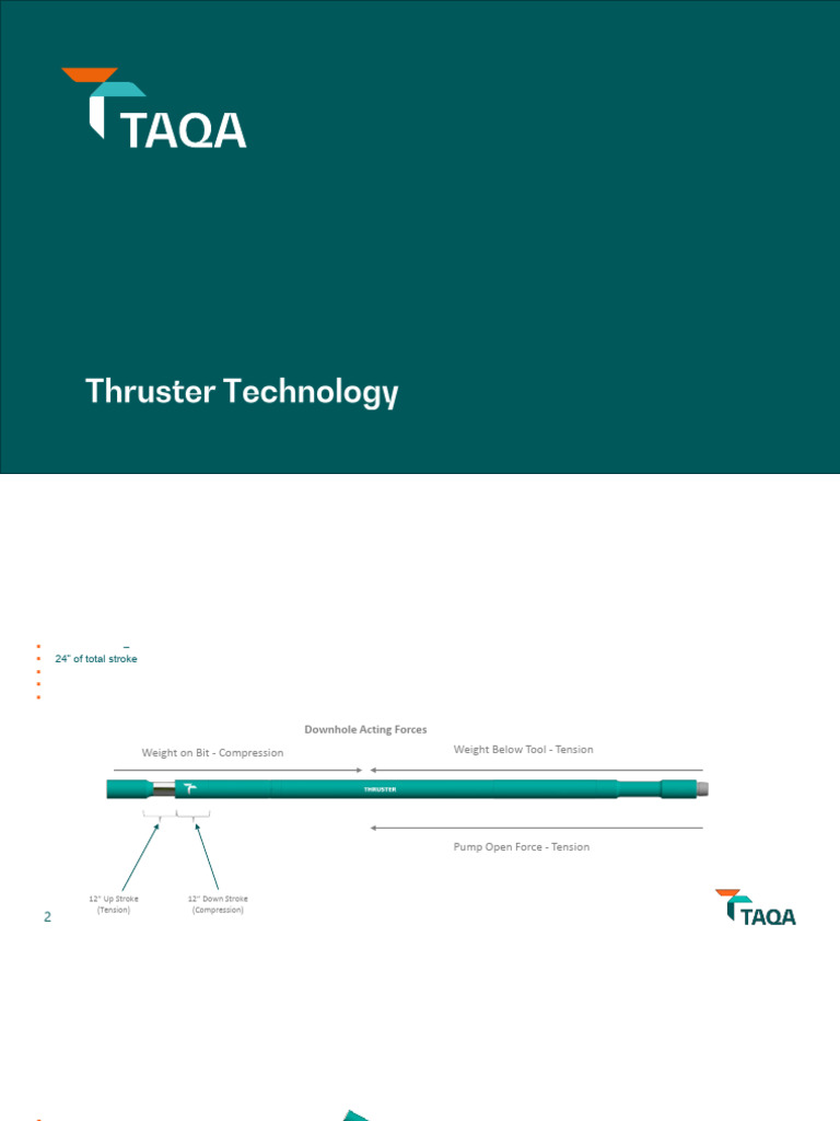 TAQA - Thruster - Summary & Success Stories | PDF | Drilling | Mechanical Engineering