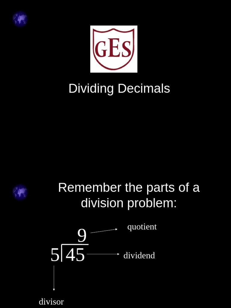Dividing Decimals | PDF | Division (Mathematics) | Arithmetic