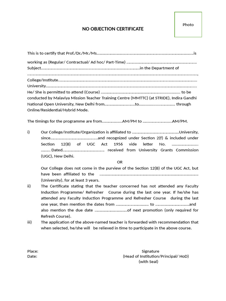 MMTTP - Nomination Letter - Format | PDF