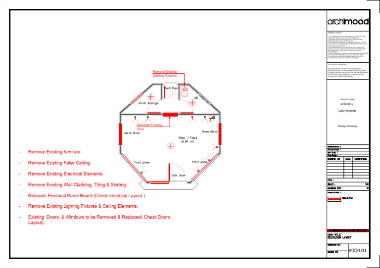 ID-101 - Demolition Layout | PDF | Building Technology | Architectural ...